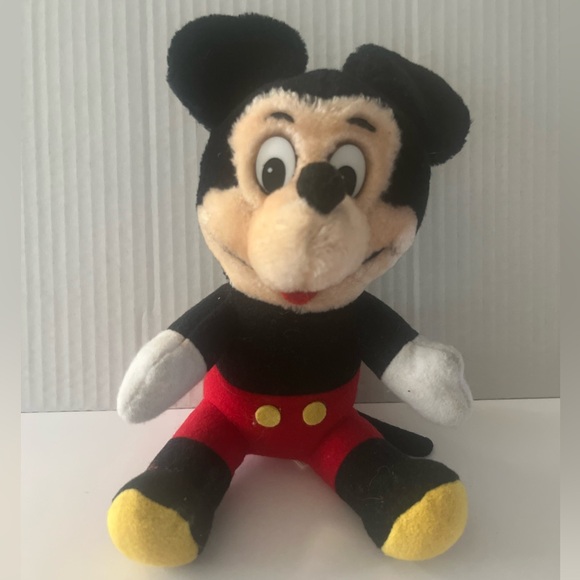 Disney | Toys | Vintage Mickey Mouse Plush Toy | Poshmark